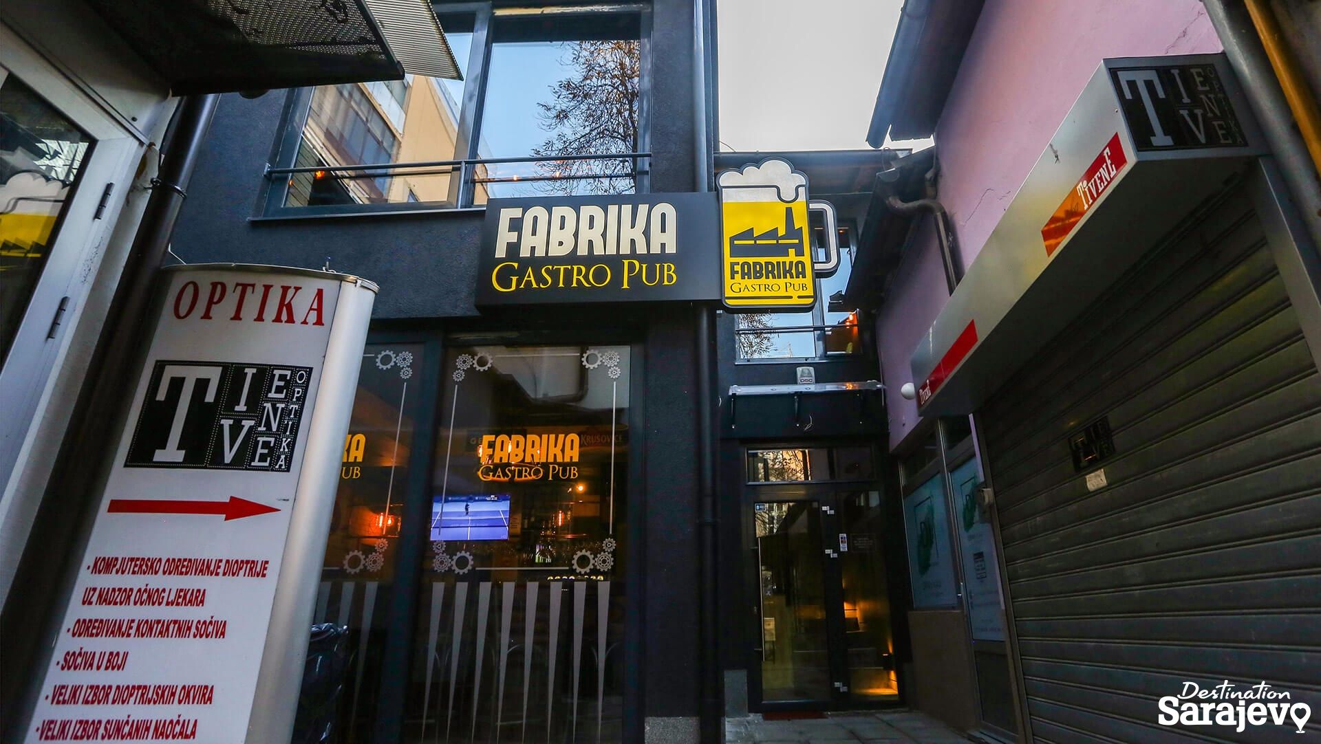 Fabrika Gastro Pub - Destination Sarajevo