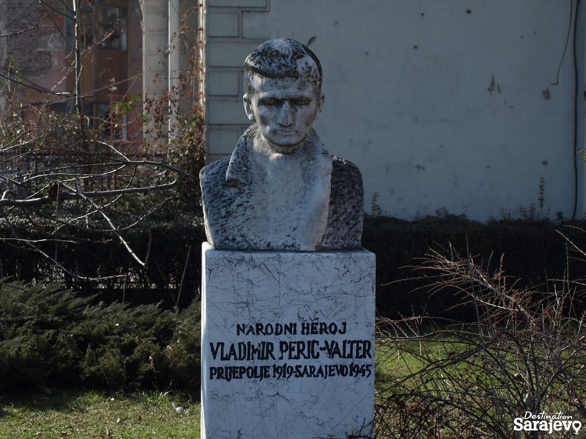 Vladimir “Walter” Perić Monument - Destination Sarajevo